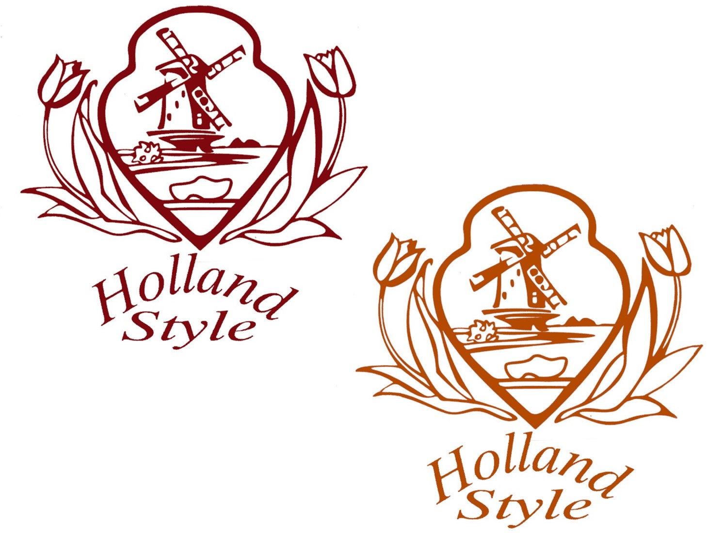 Sticker Holland Style - Goud Truck Accessoires