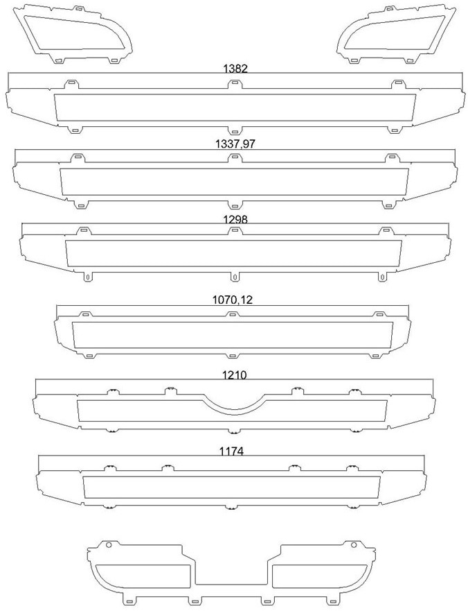 Stainless Steel Grid Frame Scania R1 / R2 with sensors