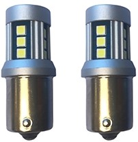 BA15S 15LED Hyperled Weiß Truck Accessoires