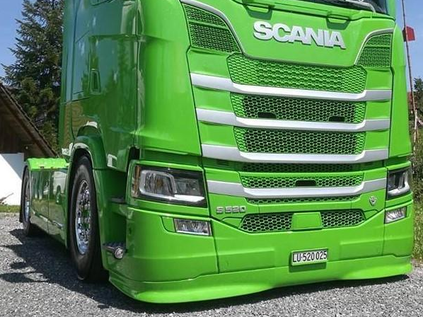 Polyester under Spoiler Scania Next Generation Low Type 1