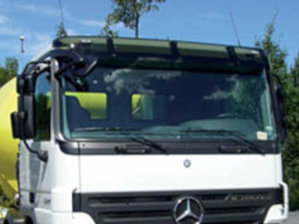 Acrylic Sun Visor Mercedes Benz Actros MP2 low roof with mirror Truck ...