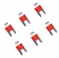 Mini plug-in fuses 10A - 6 pieces Truck Accessoires