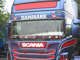 Acryl Zonneklep Scania 4 / R 80 mm lager met 2 positielampen Truck ...
