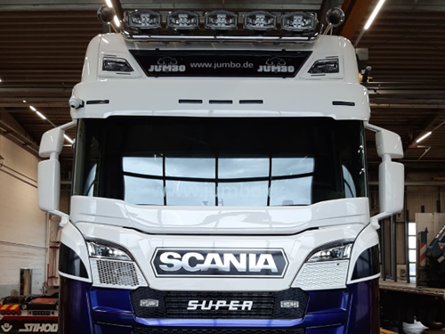 Acrylic Sun Visor Scania Next Generation R/S with 5 position lights