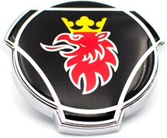 Scania Grill Emblem schwarz mit rotem Greif Truck Accessoires