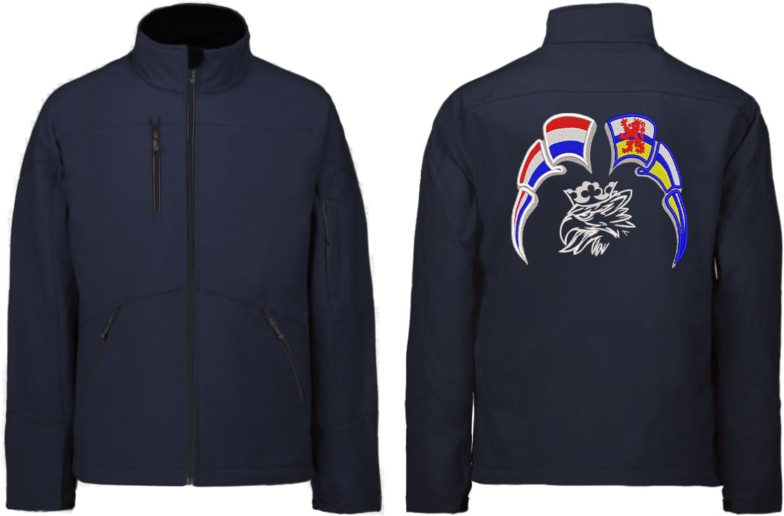 Softshell jas Svempa met wimpels Nederland - Limburg Truck Accessoires