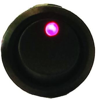 Rocker switch with LED indicator YELLOW 20A 14 Vdc