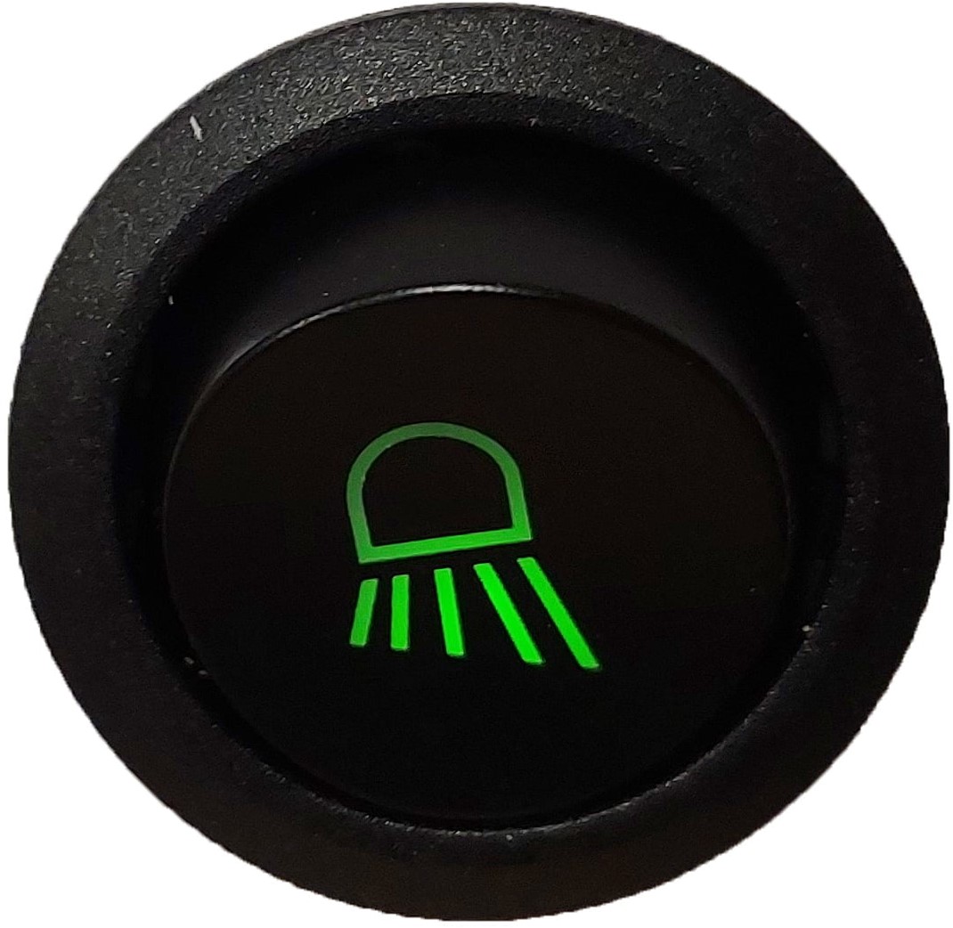 BI-color Schakelaar spot rechts symbool / logo wit 4 pin Truck Accessoires