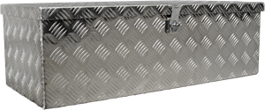 Aluminum checkerplate box - 760x320x245
