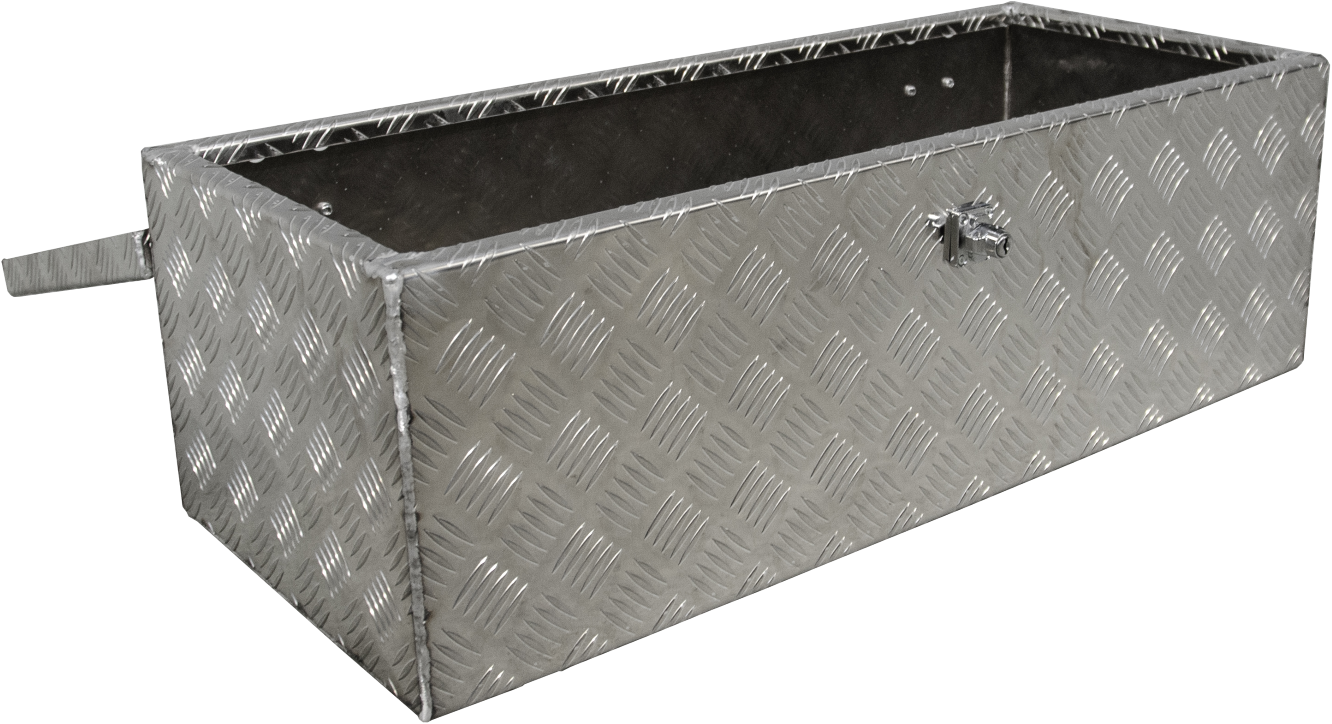 Aluminum checkerplate box - 760x320x245