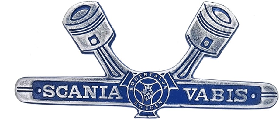 Aluminium-Emblem SCANIA VABIS