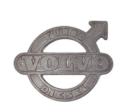 Aluminium Embleem VOLVO Turbo Diesel - Aluminium Truck Accessoires