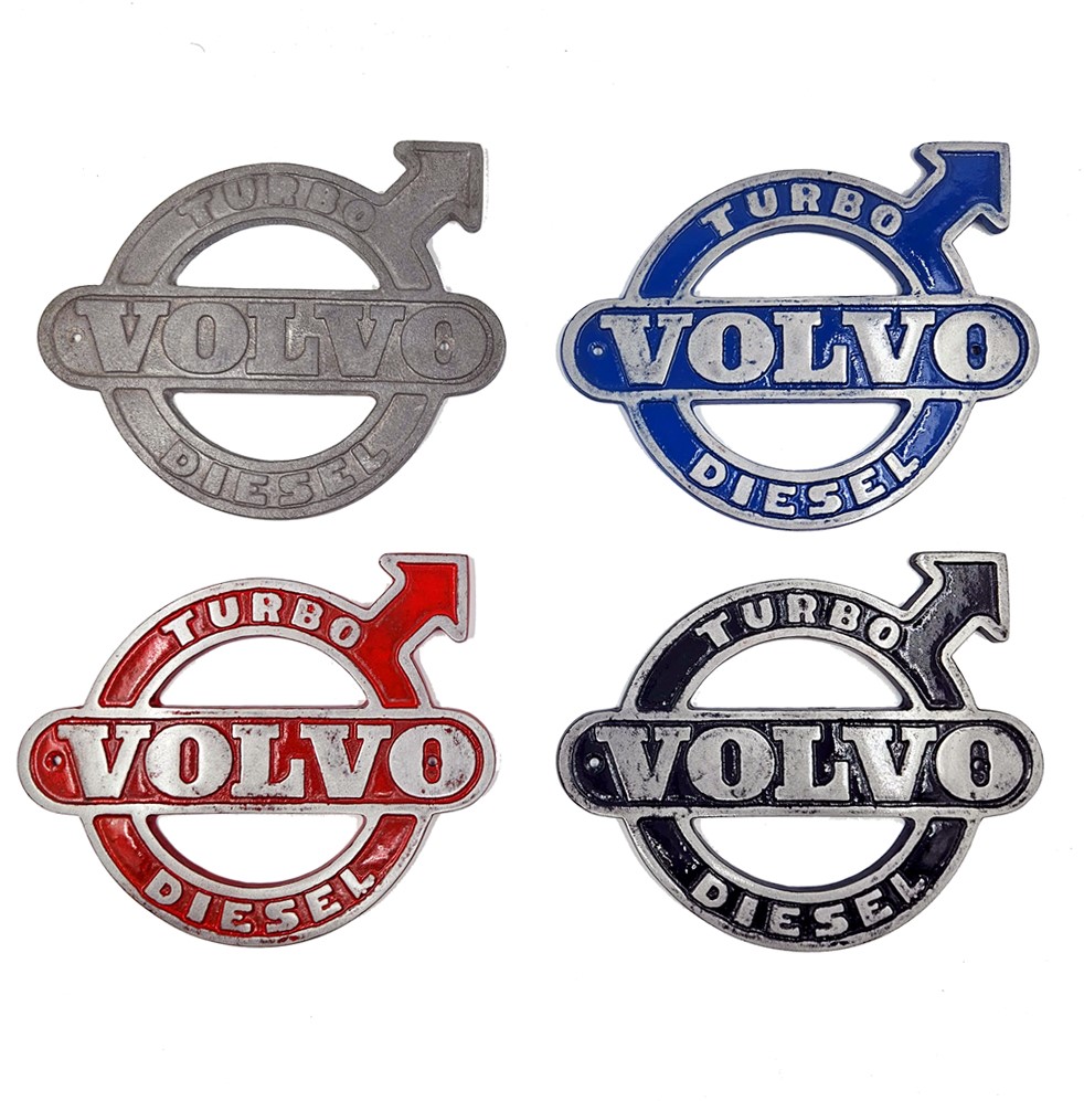 Aluminum Emblem VOLVO Turbo Diesel
