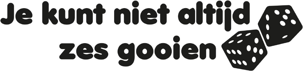 Sticker "Je kunt niet altijd zes gooien" - Meerdere kleuren Truck ...