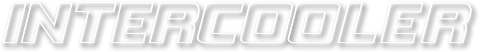 Sticker "INTERCOOLER" - 60 cm - white - no, stick on the outside