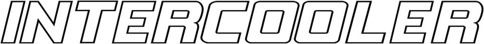 Sticker "INTERCOOLER" - Multiple colors