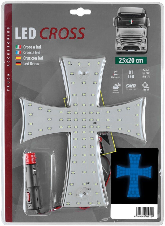 LED Cross Blue