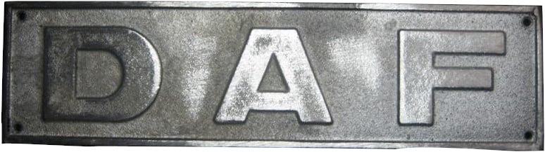 DAF-Emblem aus Aluminium Truck Accessoires