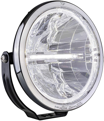 STRANDS AMBASSADOR 9" LED VERSTRALER - AMBER/WIT Truck Accessoires