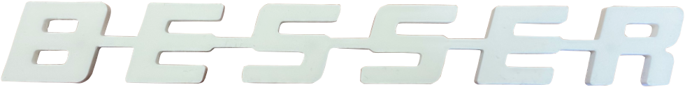 Plastic emblem BESSER - Thick version!