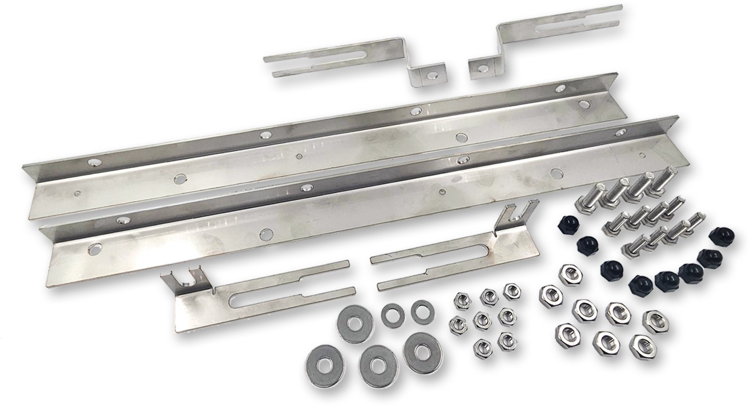Set of Stainless steel Mounting Brackets for Mudflaps Scania Next Gen ...