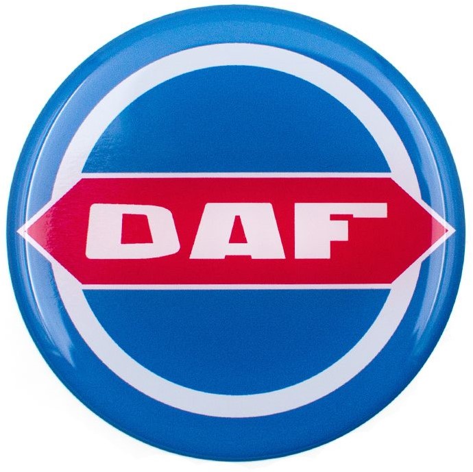 Naafsticker DAF blauw-rood Truck Accessoires
