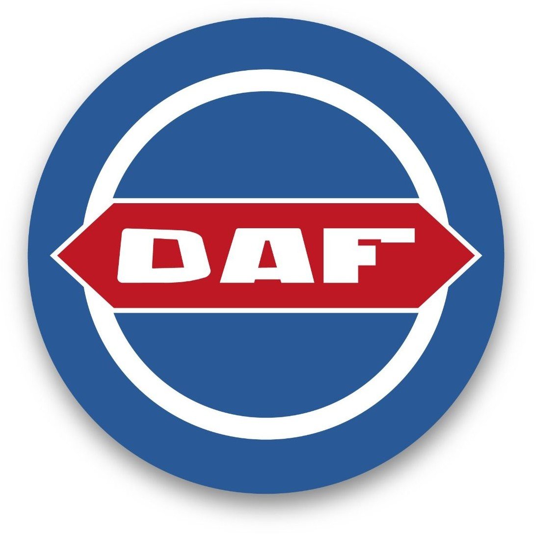 Sticker round - DAF Blue Red Truck Accessoires