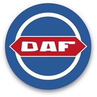 Sticker rond - DAF Blauw Rood Truck Accessoires