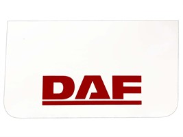 Set DAF Mudflaps white - red Truck Accessoires