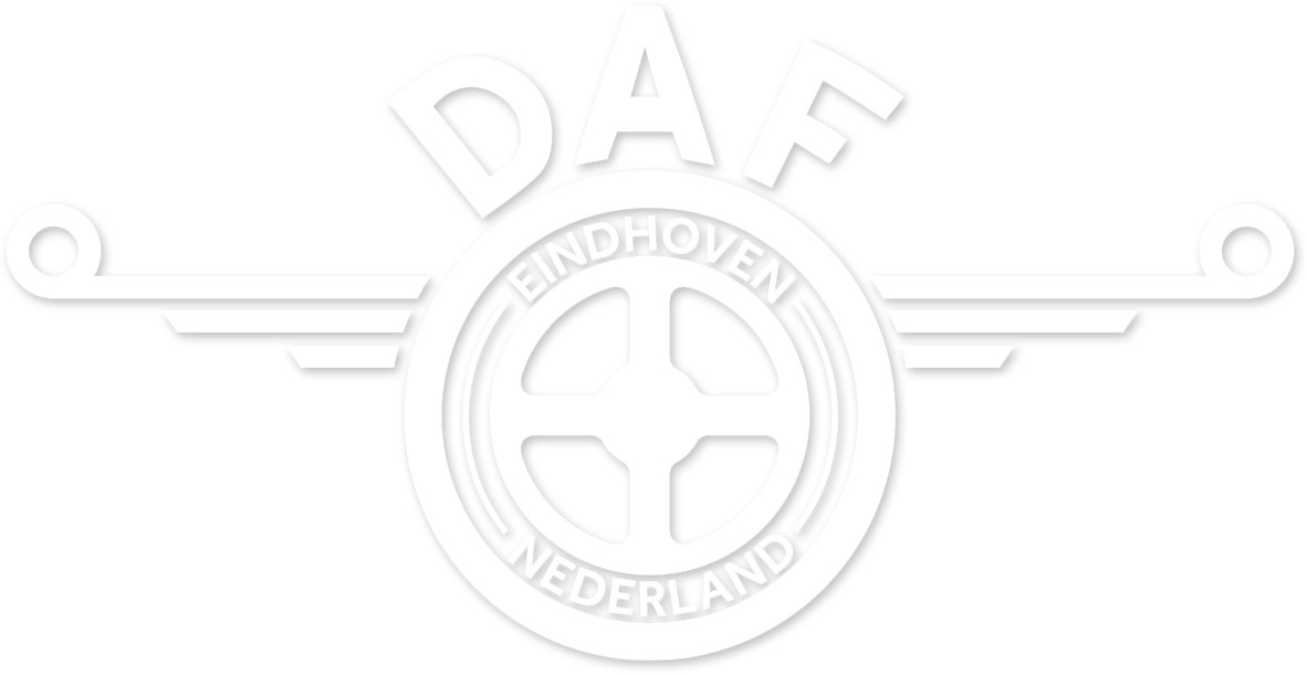 Sticker DAF wings - 45 cm - White - No, stick on the outside