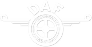 Sticker DAF wings - 40 cm - White - Yes, stick on the inside