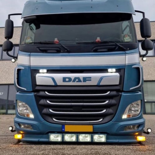 Polyester Bumper spoiler DAF CF Euro 6 - Only bumper spoiler