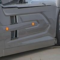 Polyester side skirt extension DAF XF / XG / XG+