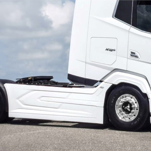 Polyester side skirt extension DAF XF / XG / XG+