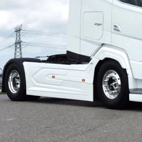 Polyester side skirt extension DAF XF / XG / XG+