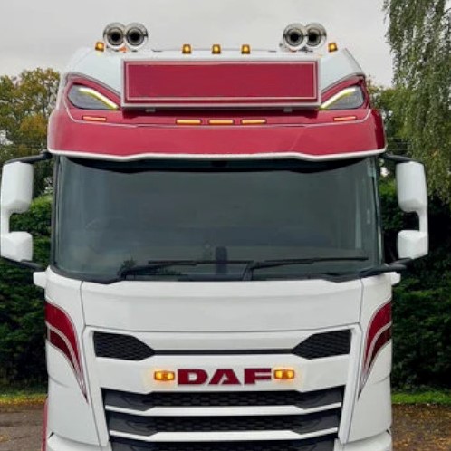 Polyester Sun Visor DAF XF / XG / XG+ 5 LED Lights