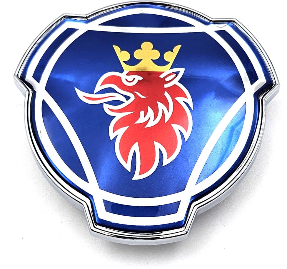 Scania Grill Emblem with blue griffin Truck Accessoires