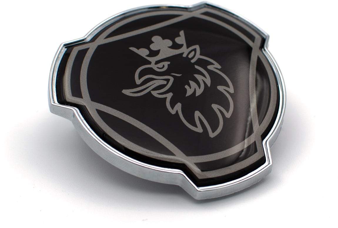 Scania Grill Emblem schwarz mit silbernem Greif Truck Accessoires