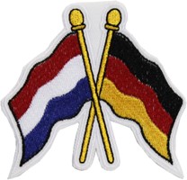 Ironing Emblem Flags Netherlands and Germany Truck Accessoires