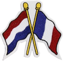 Ironing Emblem Flags Netherlands and France Truck Accessoires