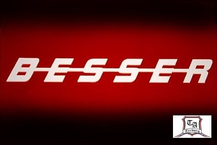 Edelstahl Logo Besser 48cm Truck Accessoires