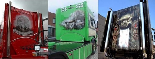 Complete rear wall Scania