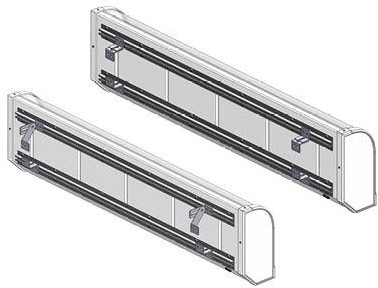 Headboard mounting brackets against front cabin
