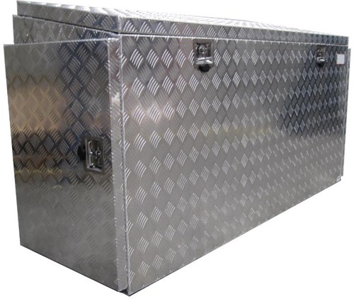 Aluminum checkerplate box - 1900x600x1000
