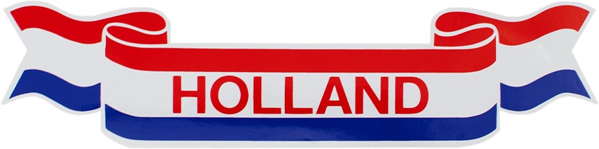 Sticker Holland flag small Truck Accessoires