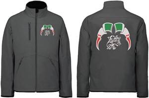 Softshell jacket Scania Svempa with flags Italy - Italy - Gray - With ...