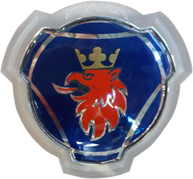 Scania Grill Emblem illuminated - Red