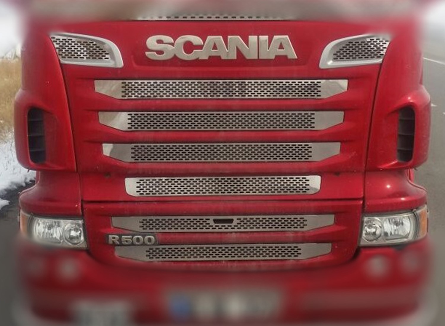 RVS Grill Scania R2/Streamline zonder sensor Truck Accessoires