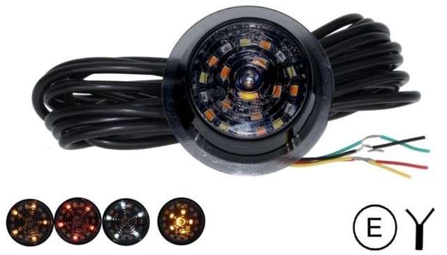 MLED Dreifarbige dänische LED-Lampeneinheit mit Fahrtrichtungsanzeiger ...