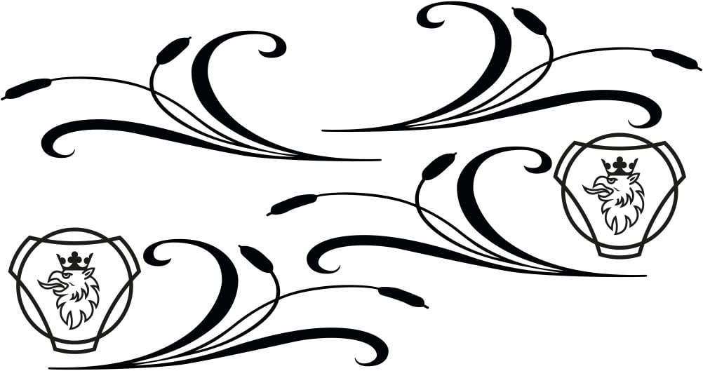 Window decoration "Scania" - Multiple colors